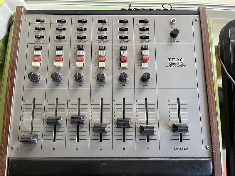 Vintage Teac Model 2 Audio Mixer 6 Channel Analog Mixer - | Reverb