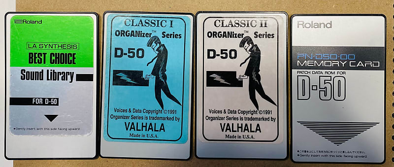 FOUR Roland D-50 Memory Card Patch Data ROM | Reverb