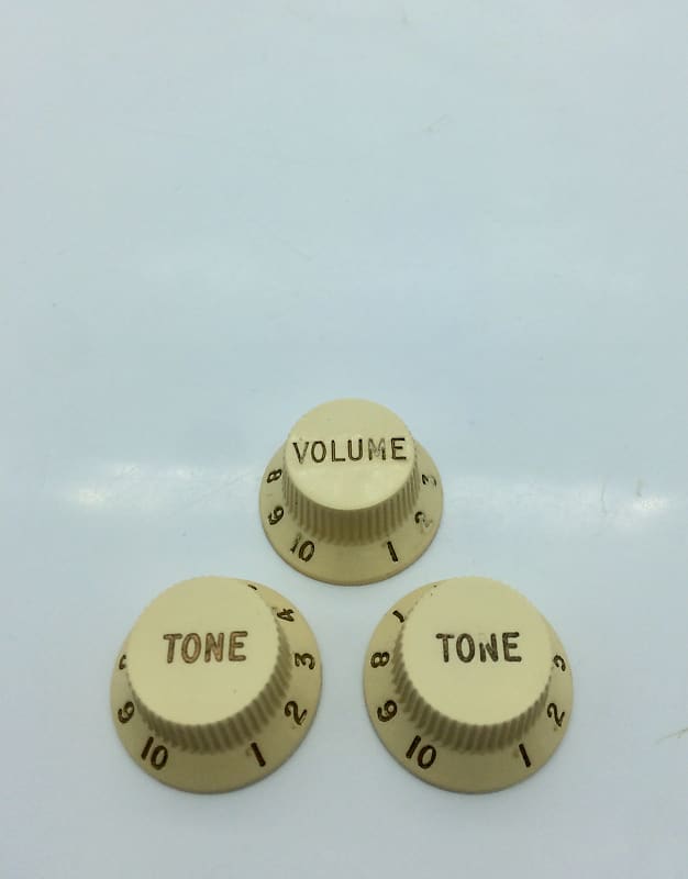 Fender Stratocaster Knobs Aged White | Reverb