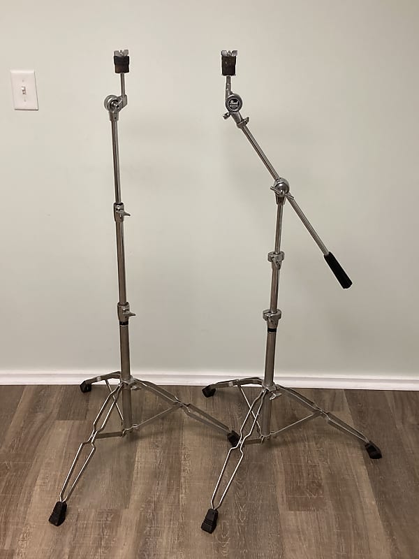 Pearl B-855WL Long Boom & C-800W Straight Cymbal Stand Set | Reverb
