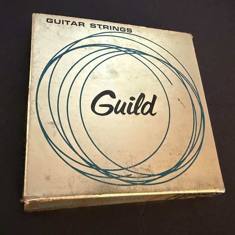 Vintage Guild Gold Box Electric Guitar Strings NOS Case Candy | Reverb