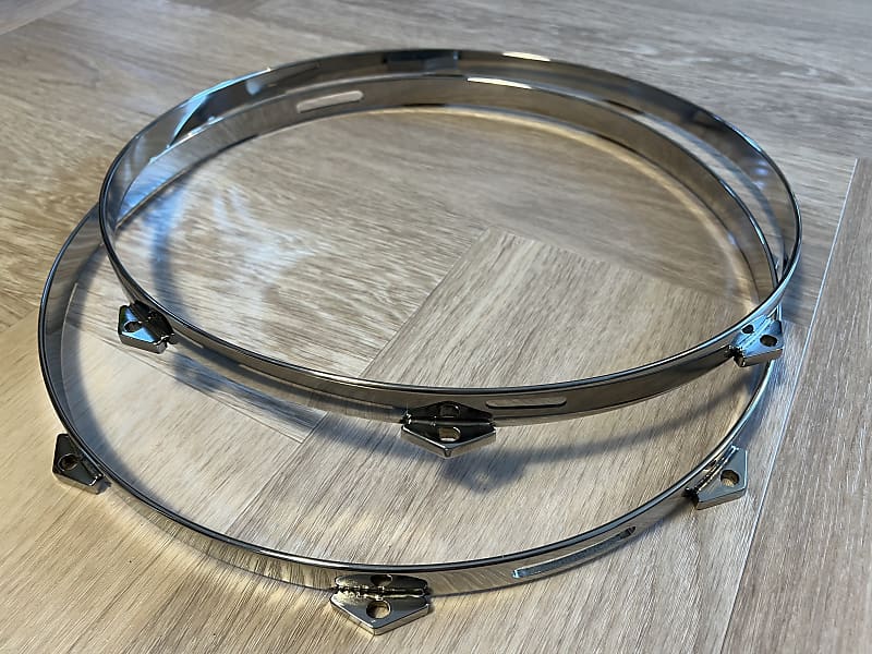 Angel Drums Hoop 14” 8 lug Diamond Stainless Steel Hoops for | Reverb