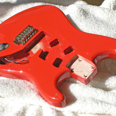 FMIC Stratocaster Body 2021 - Fiesta Red | Reverb