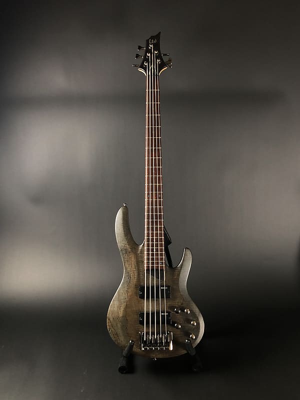 ESP LTD B205 5-String Bass, See Through Black | Reverb