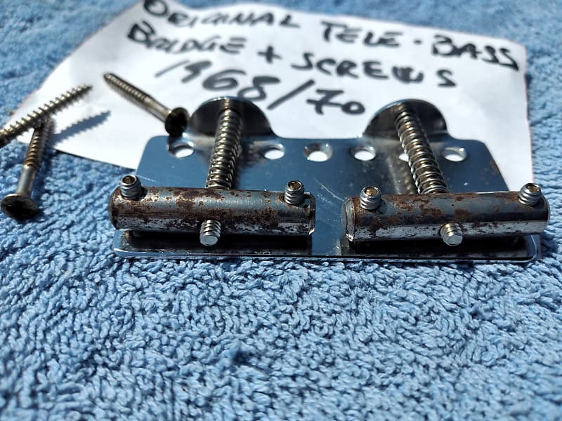 Fender Telecaster bass original bridge 1968 | Reverb