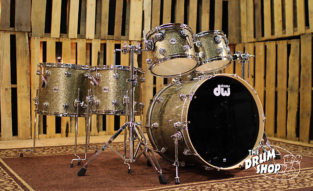 DW Collector's Series Gold Galaxy With Chrome HW | Reverb