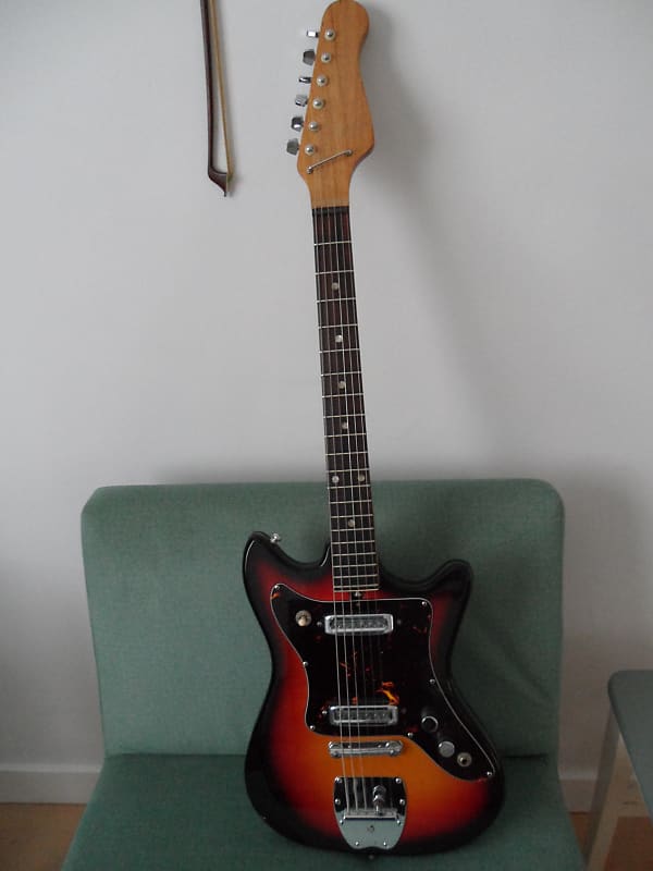 Teisco electric guitar 1960''s to 1970's - sunburst JAPAN 23 | Reverb