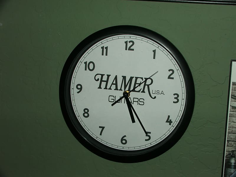 Hamer Guitars Studio Package (1)wall clock....10" | Reverb