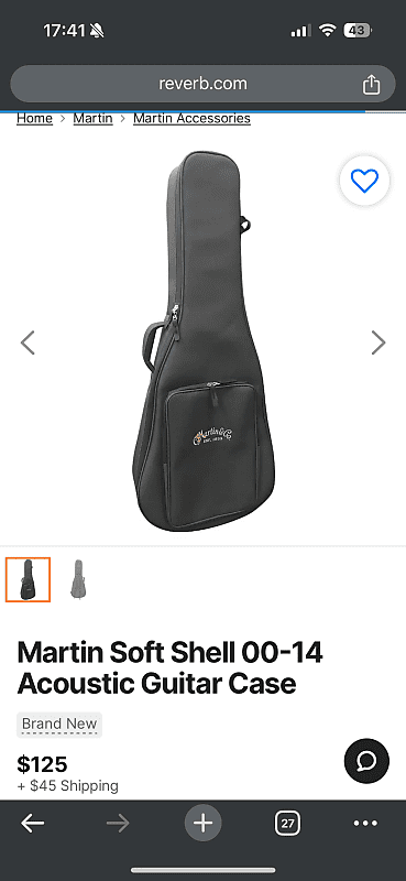 Like New- Martin Soft Shell Backpack Guitar Case | Reverb