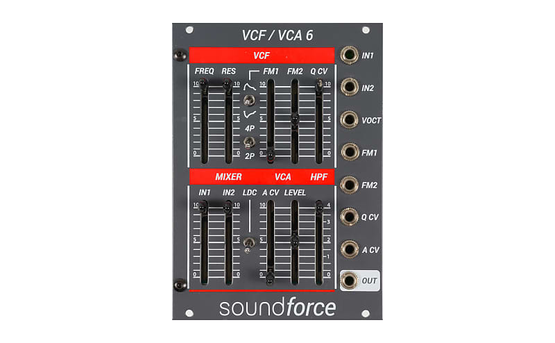 Soundforce VCF/VCA 6 Juno-Style Filter + VCA (Gray) [USED] | Reverb