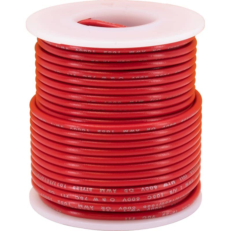 Wire - 22 AWG Stranded Core, PVC, 600V, 50 Foot Roll, Color: | Reverb