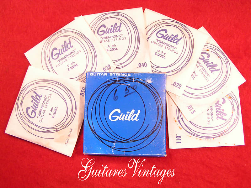 Complete NOS Set Guild String electric 1960 | Reverb