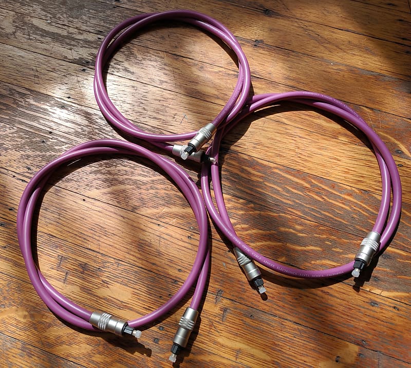 3x Apogee Wyde Eye Glass Fiber Optic Cable 1.0m (ADAT / | Reverb