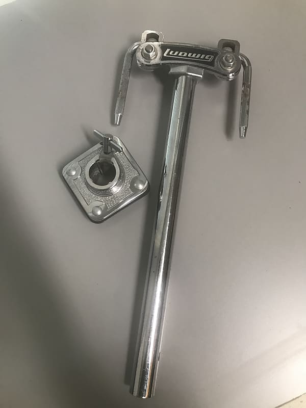 Vintage Ludwig Double Tom Mount & Diamond Plate Bass Drum | Reverb