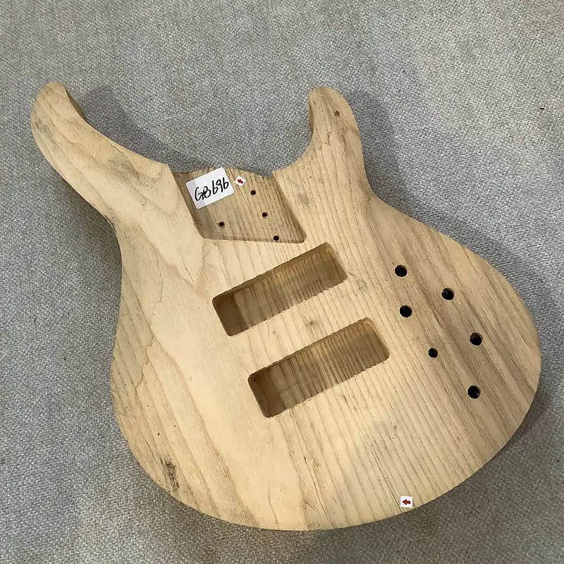 Unfinished Solid Ash Wood Electric Bass Guitar Body DIY | Reverb
