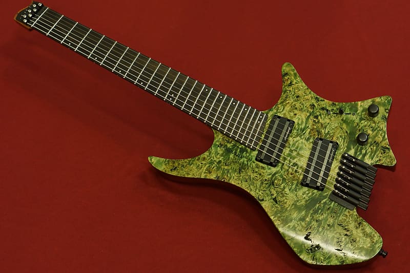 MIJ strandberg Boden J7 Custom Poplar Burl Green made in | Reverb