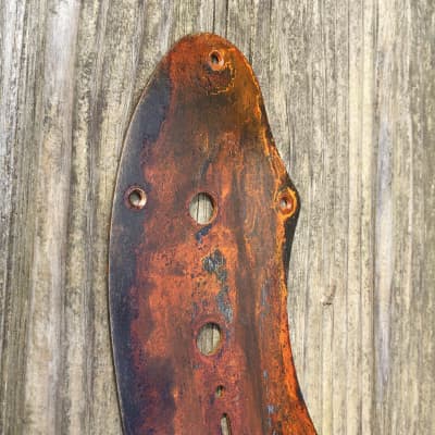 Rusted Relics thinline pickguard deep orange rust with | Reverb Canada