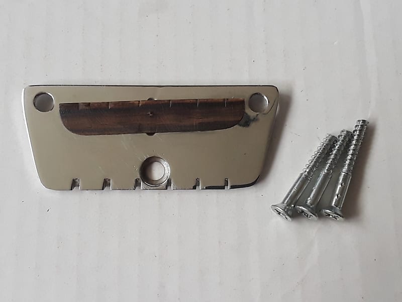 1960's Danelectro Guitar Bridge w/ Rosewood Saddle Silvertone | Reverb