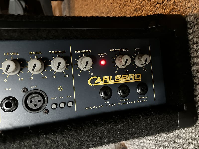 Carlsbro Marlin 1500 Powered Mixer - Vintage, Fully | Reverb