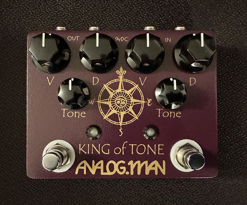 Analogman King of Tone V4 High Gain Red 4 Jack Option 2023 | Reverb