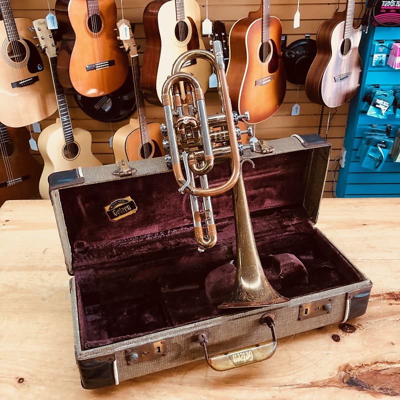 Getzen Tone Balanced Super Deluxe 1954 Bb Cornet w/ Case - | Reverb