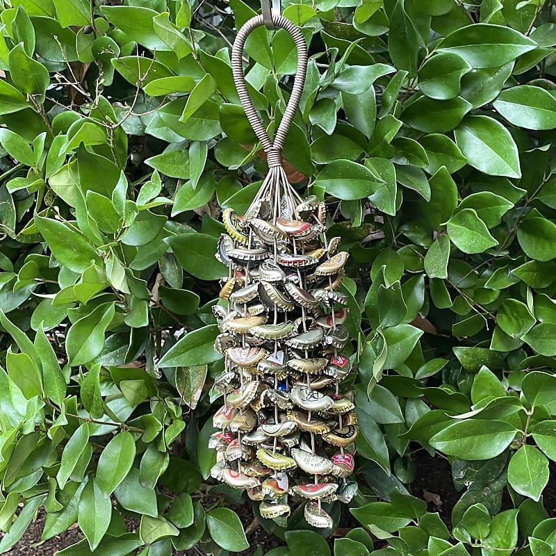 Upcycled Percussion - Extra Large Metal Bottle Cap Waterfall | Reverb