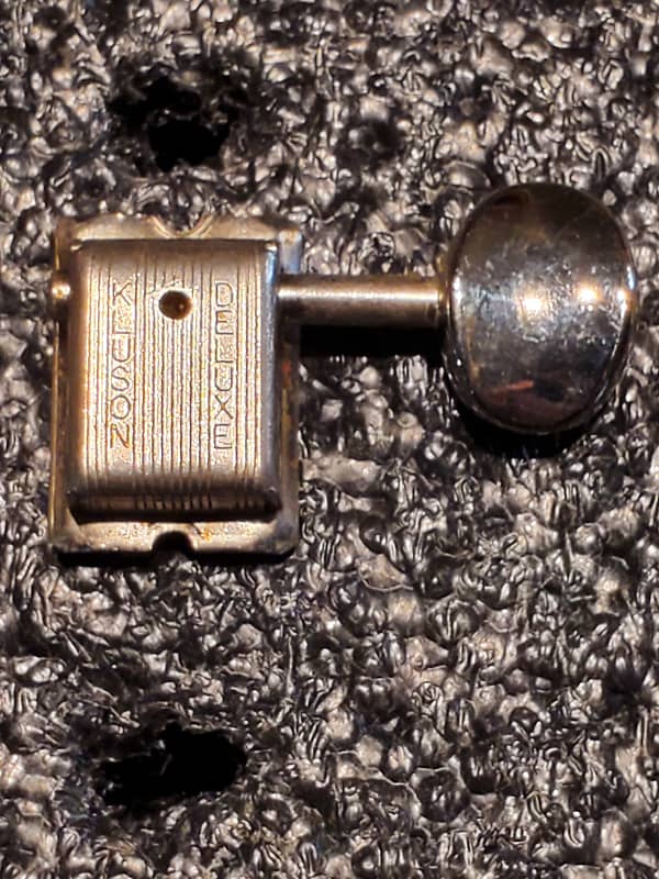 (#T226) Fender Kluson Deluxe Double Line Tuner 1964-69 | Reverb