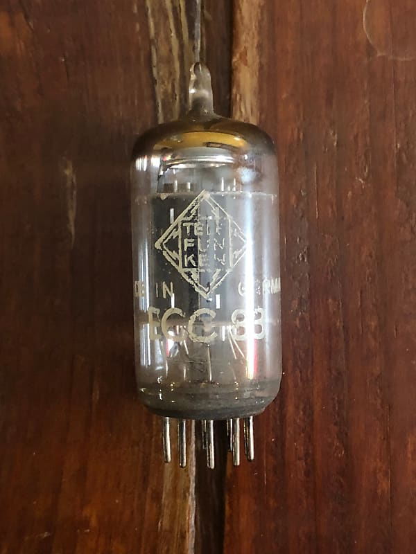 Vintage Telefunken ECC83 Smooth Plate Preamp Tube Made In | Reverb