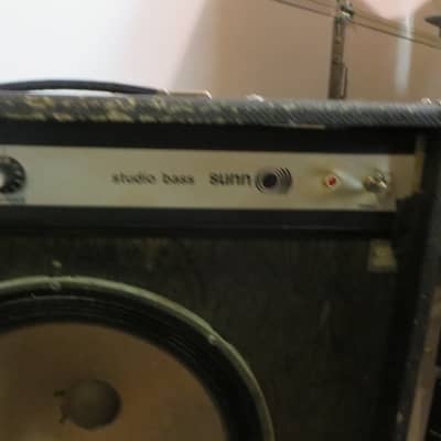 Sunn Studio Bass Amp 1970's 15" Speaker Black 1970's | Reverb