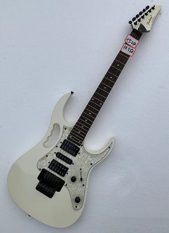 HSH White Guitar Custom Body with Maple Neck, Rosewood | Reverb Canada