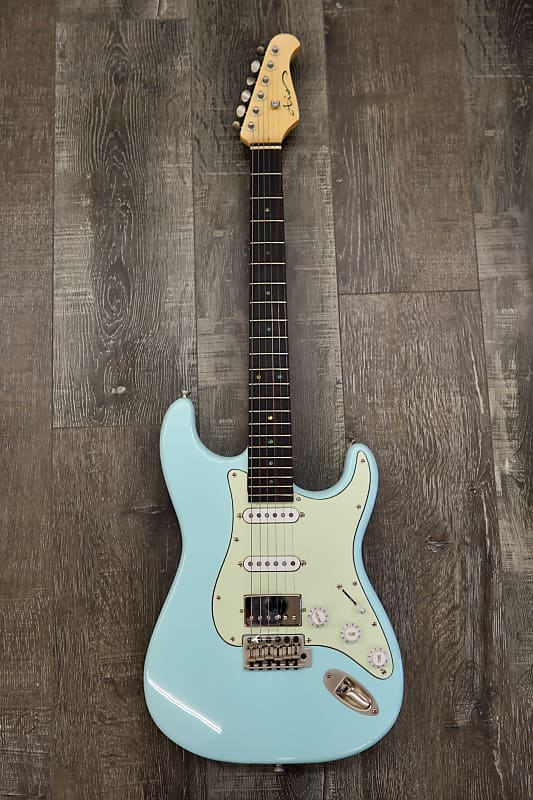 AIO S4 Electric Guitar - Sonic Blue (Mint Pickguard) | Reverb