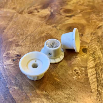 Hofner Bass Volume/ Tone knob set c 1960 White original | Reverb