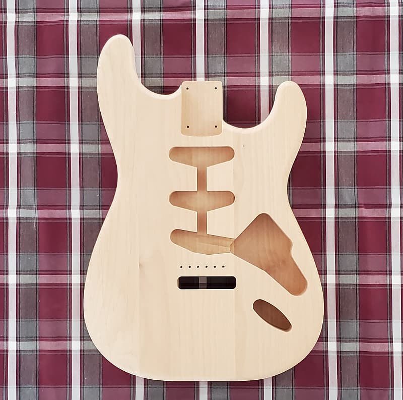 Woodtech Routing Paint Grade Alder Stratocaster Body - | Reverb
