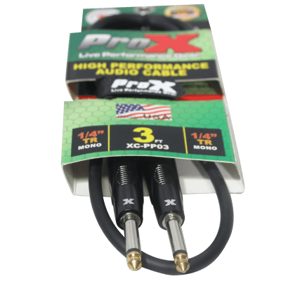 10 Patch Cables 3 ft 1/4" to 1/4" Unbalanced High Performance | Reverb