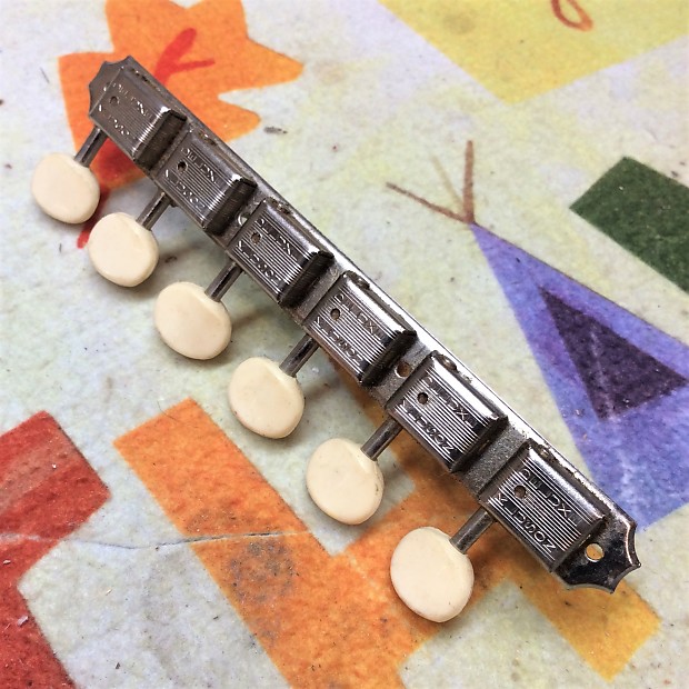 Kluson 6 on a plate inline tuners...possibly from a 12 string | Reverb