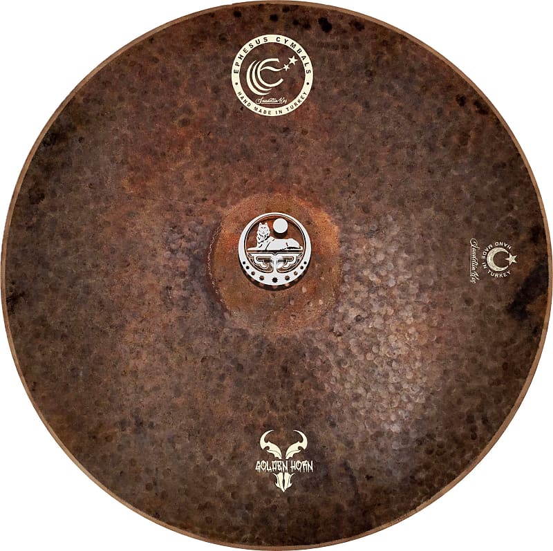 Ephesus Cymbals 20" Golden Horn Ride Sizzle-Rivets | Reverb