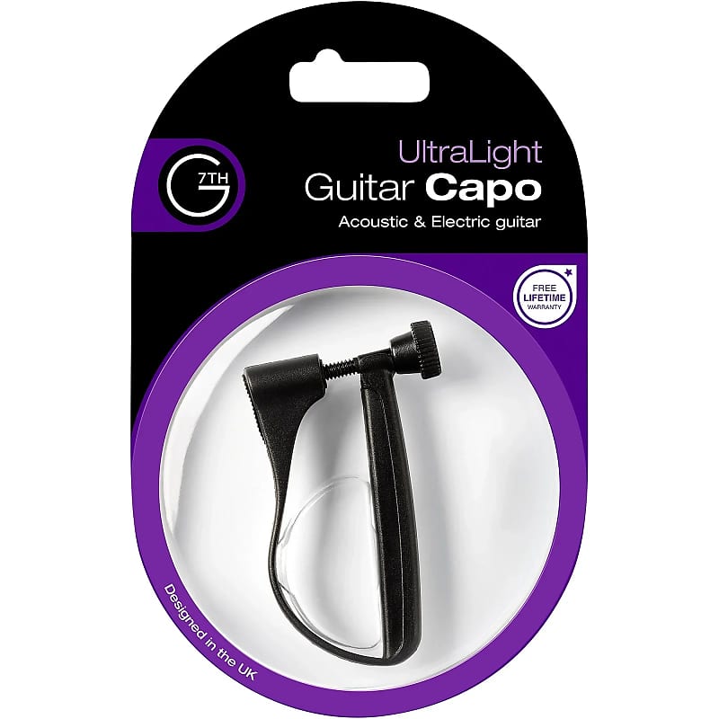 G7th UltraLight 6 String Black Capo | Reverb