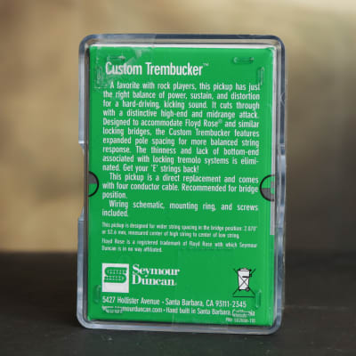 Seymour Duncan TB-5 Duncan Custom Trembucker Bridge Black | Reverb