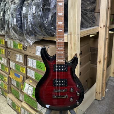 Dean Icon X Flame Maple Top - Trans Red #81060 | Reverb