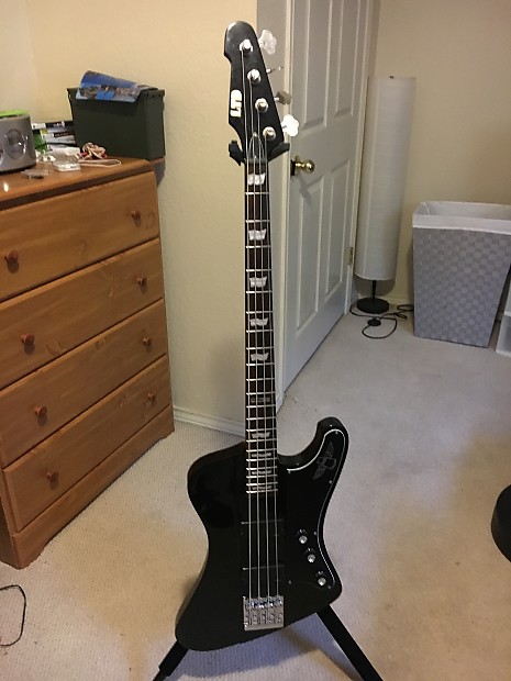 ESP LTD 204 Phoenix bass Not sure Black with black pickguard | Reverb