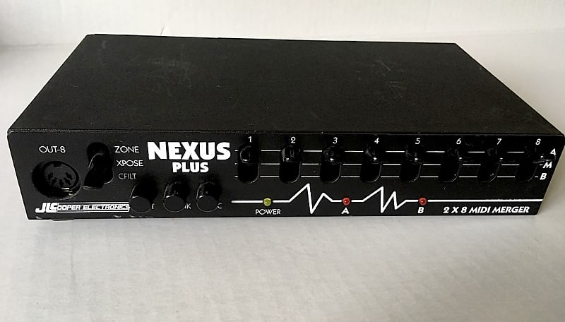 JL Cooper Nexus Plus 2x8 MIDI Merger | Reverb