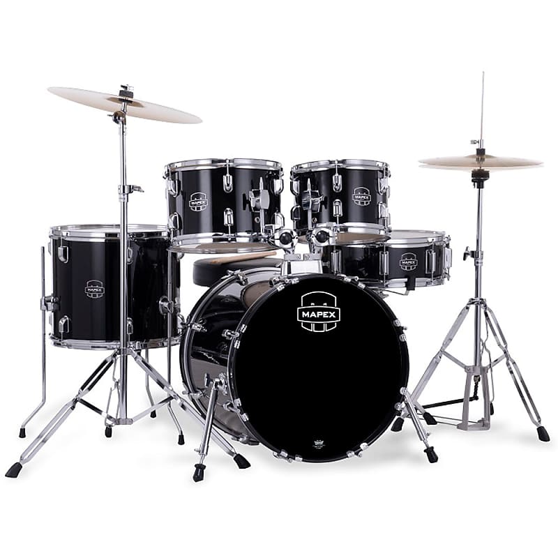 Mapex Comet Series 5-Piece Shell Kit - Black | Reverb