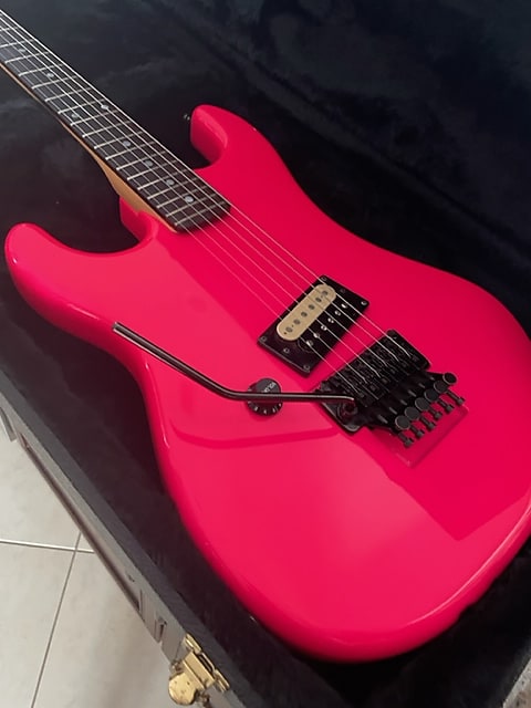 Kramer Left Handed Kramer Baretta 1985/86 Hot Pink | Reverb