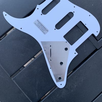 Warmoth Stratocaster pickguard 2022 White/Black/White | Reverb