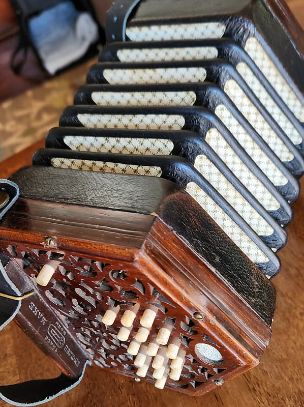 Lachenal Anglo 32 button concertina Circa 1910 - Rosewood | Reverb