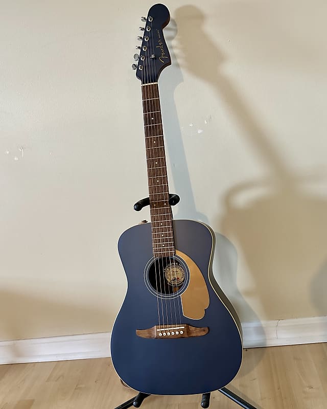 Fender Malibu Player Acoustic/Electric - Blue | Reverb