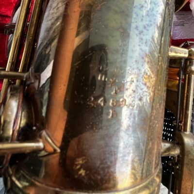 Vintage Conn transitional tenor saxophone naked lady | Reverb