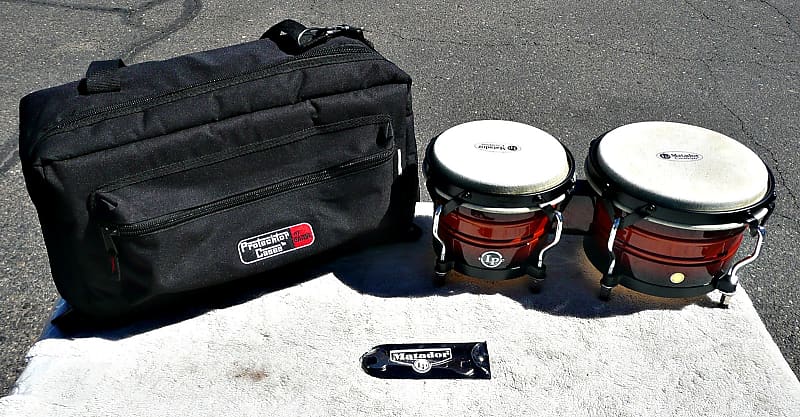 LP Latin Percussion Matador Custom Bongos with Gator GP-66 | Reverb