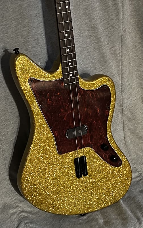 Waterstone Sam Hill 2-string bass 2022 Gold Sparkle | Reverb UK