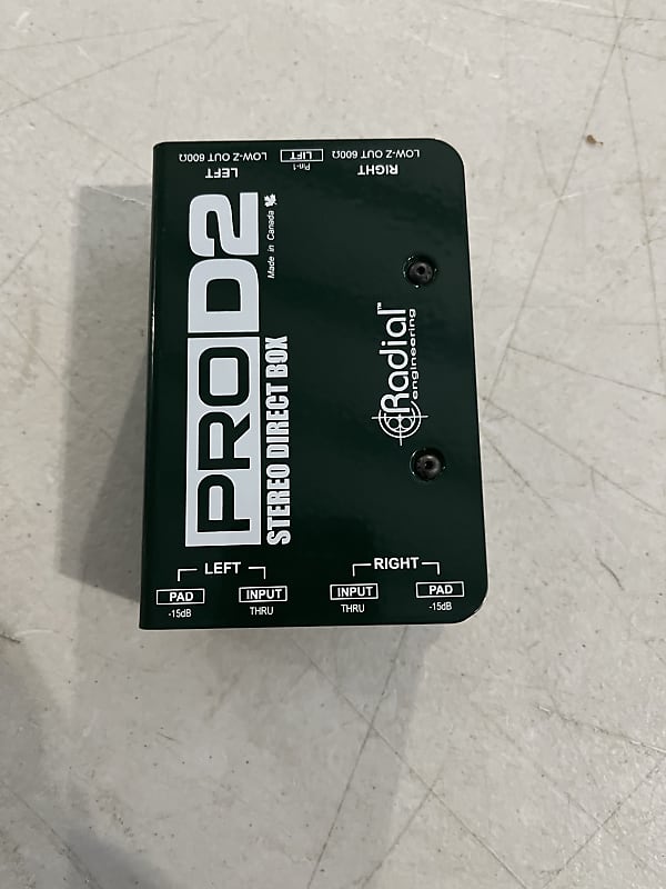 Radial ProD2 Passive Stereo Direct Box, u fix it Green | Reverb